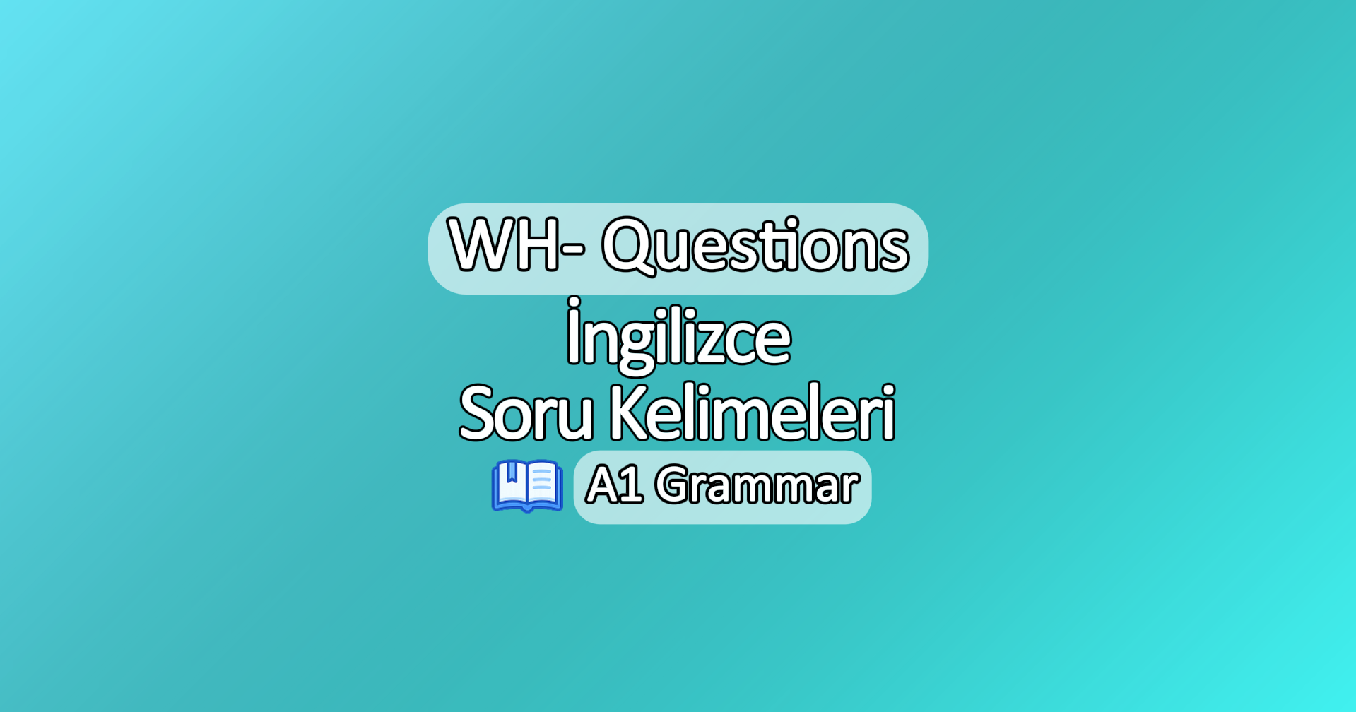 WH Questions (What, Where, Why) | İngilizce Soru Kalıpları